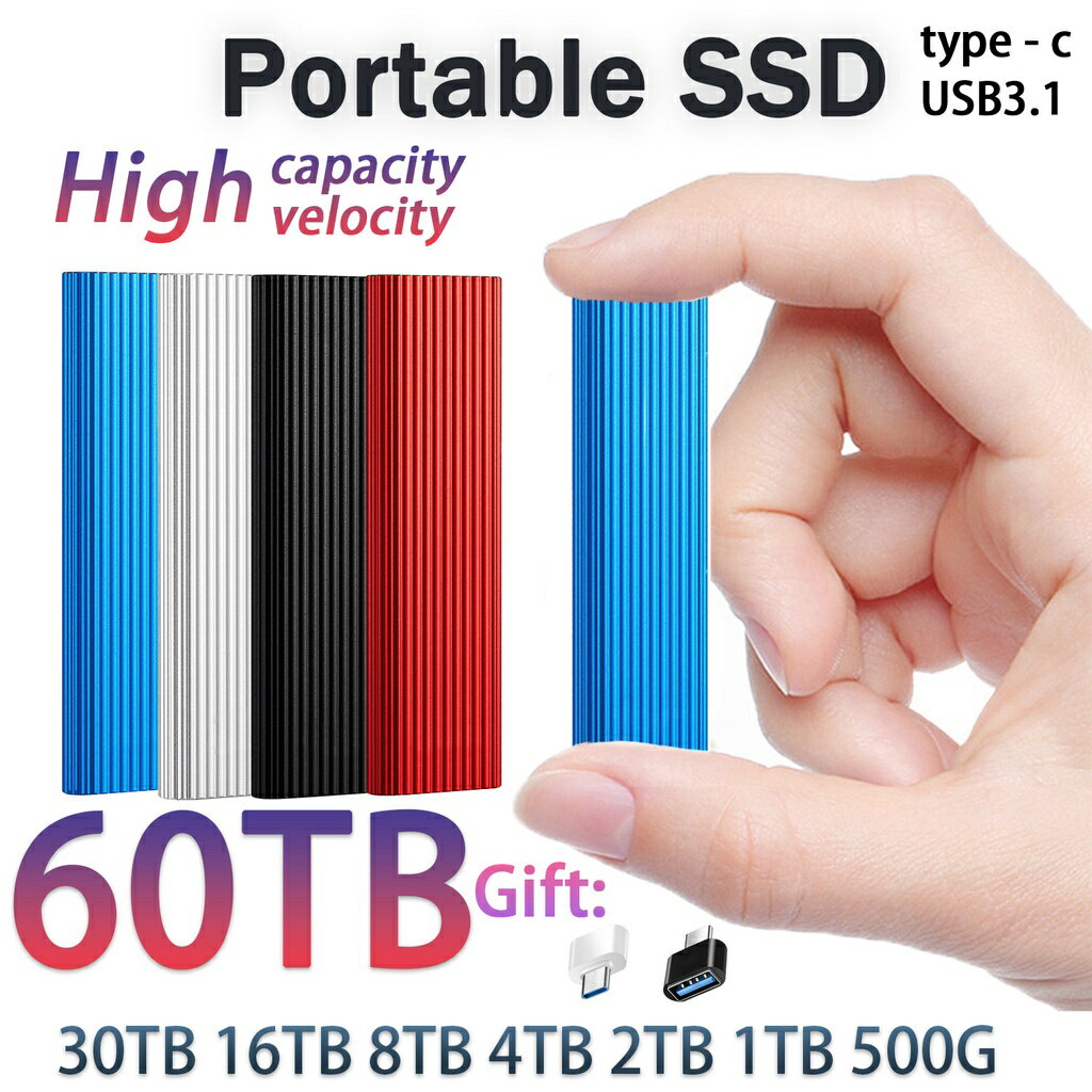 電腦 硬碟迷你行動硬碟 SSD 60TB 45TB 30tb 16tb 8TB 4TB 2TB波紋 | 不二屋 | 樂天市場Rakuten