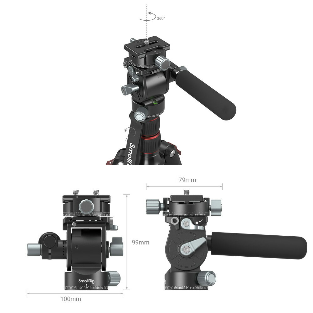 SmallRig 3457 B 輕便型液壓全景雲台 伸縮手柄 鋁合金 3457B 公司貨 相機專家 | CameraPro相機專家直營店 ...
