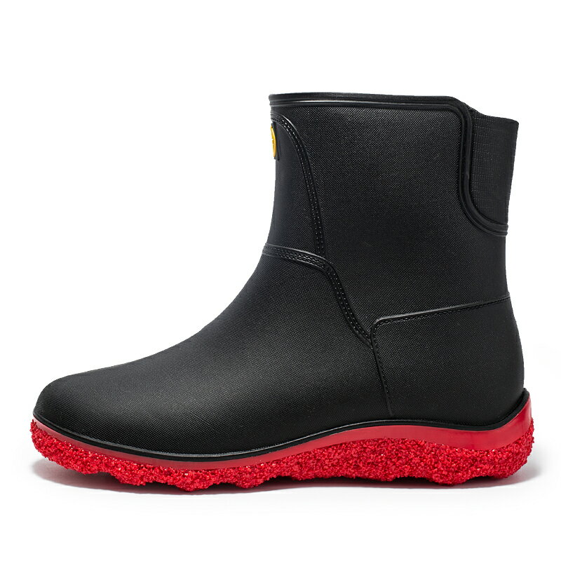 雨鞋男 雨鞋男中筒防水鞋男時尚雨靴短筒防滑廚房工作膠鞋釣魚洗車套鞋 【CM5054】 | 成名在望直營店 | 樂天市場Rakuten