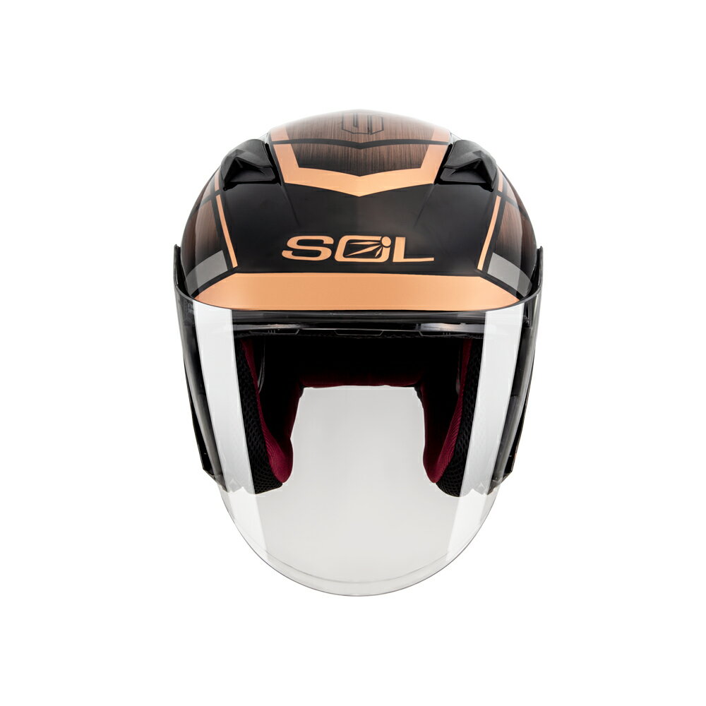 【SOL Helmets】SO-7E開放式安全帽 (幻影_黑/銅) ｜ SOL安全帽官方商城 | SOL Helmets | 樂天市場Rakuten