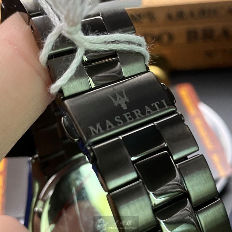 點數9%★MASERATI手錶,編號R8873627001,46mm黑六角形精鋼錶殼,黑色運動, 雙眼錶面,深黑色精鋼錶帶款,立體感十足 ...