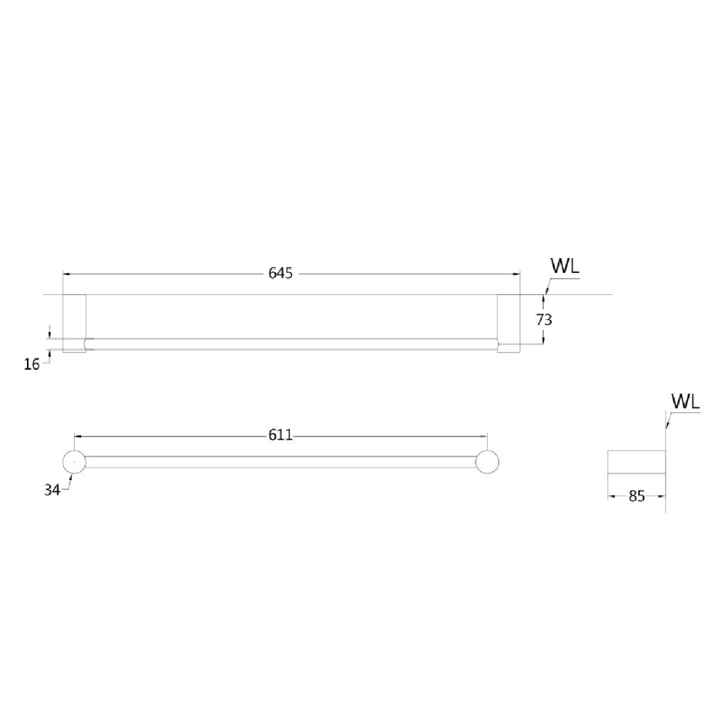 CAESAR 凱撒衛浴 單桿毛巾架 Q6301PG Q6301B【領券滿額再折千10/31止】 | INFMARC | 樂天市場Rakuten