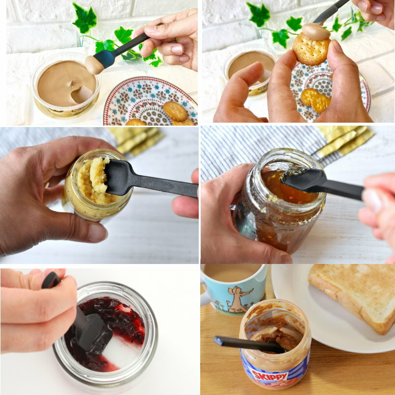 asdfkitty*日本 ECHO 迷你型 矽膠果醬刮刀/刮杓/罐頭刮刀/刮匙/攪拌匙-日本正版商品 | asdfkitty可愛家精品店直營店 | 樂天市場Rakuten