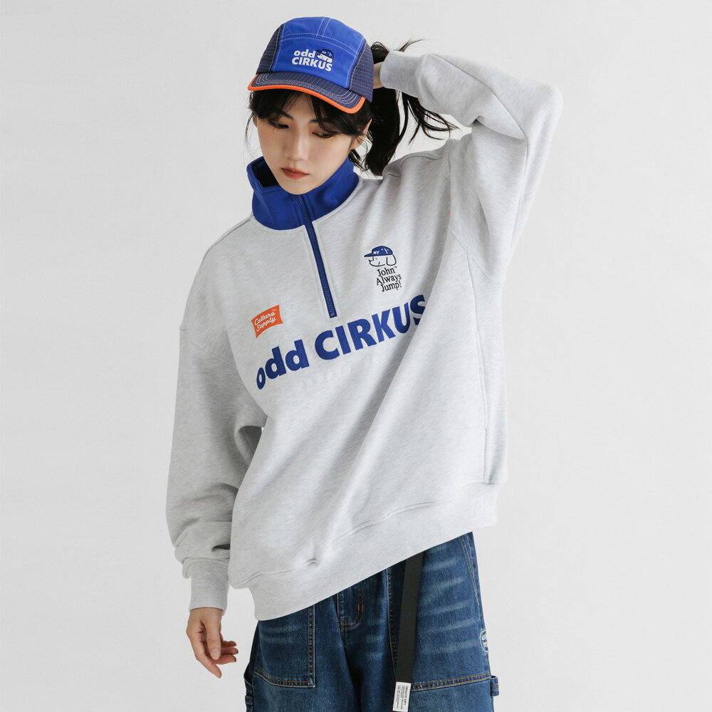 ODD AND JOHN X FILTER017® Culture Supply™ 半高領拉鍊運動衫 雪花白 H7503 | 新竹兩隻老虎親 ...
