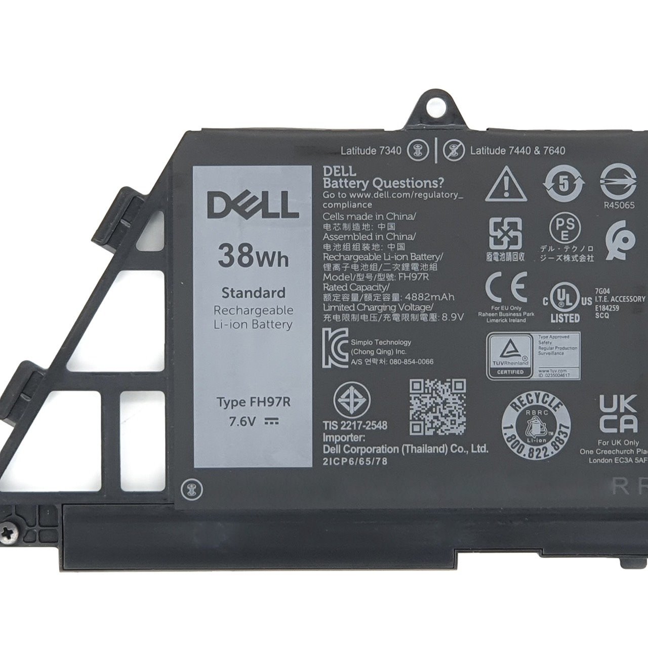 戴爾 DELL FH97R 原廠電池 66DWX WW8N8 599M7 76KVG P126F001 P175G001 P176G001 ...
