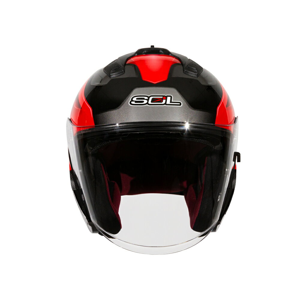 【SOL Helmets】SO-XP開放式安全帽 (動力_黑/紅) ｜ SOL安全帽官方商城 | SOL Helmets | 樂天市場Rakuten