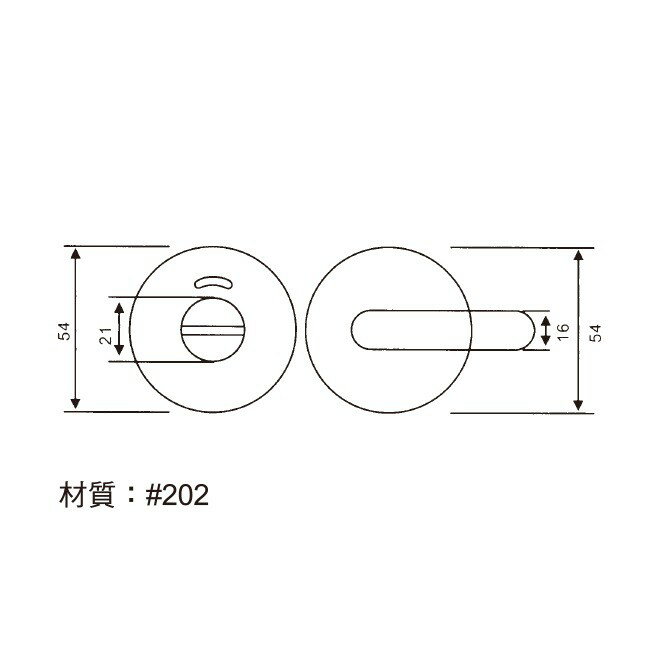 K2921-1 不鏽鋼圓形鎖 指示鎖 門厚10-12mm | 上千五金行直營店 | 樂天市場Rakuten