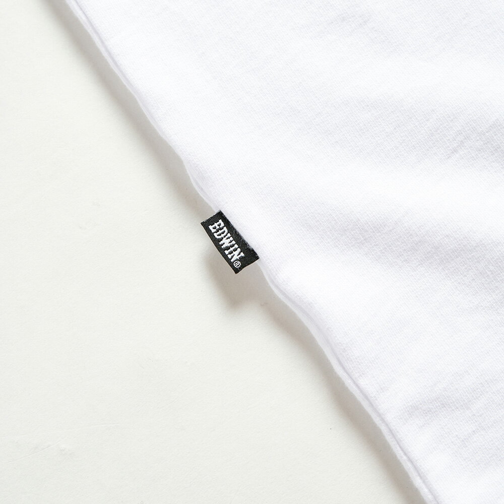 EDWIN EDGE系列 跑車BOX LOGO立體印花短袖T恤-男款 白色 | EDWIN官方旗艦店直營店 | 樂天市場Rakuten