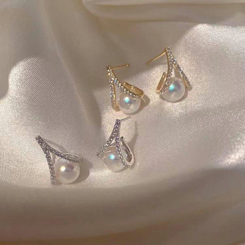 DIY珍珠小配件 S925純銀耳釘空托 金色銀色銀飾耳環 配8-9mm圓珠 | 協貿國際日用品生活12館 | 樂天市場Rakuten