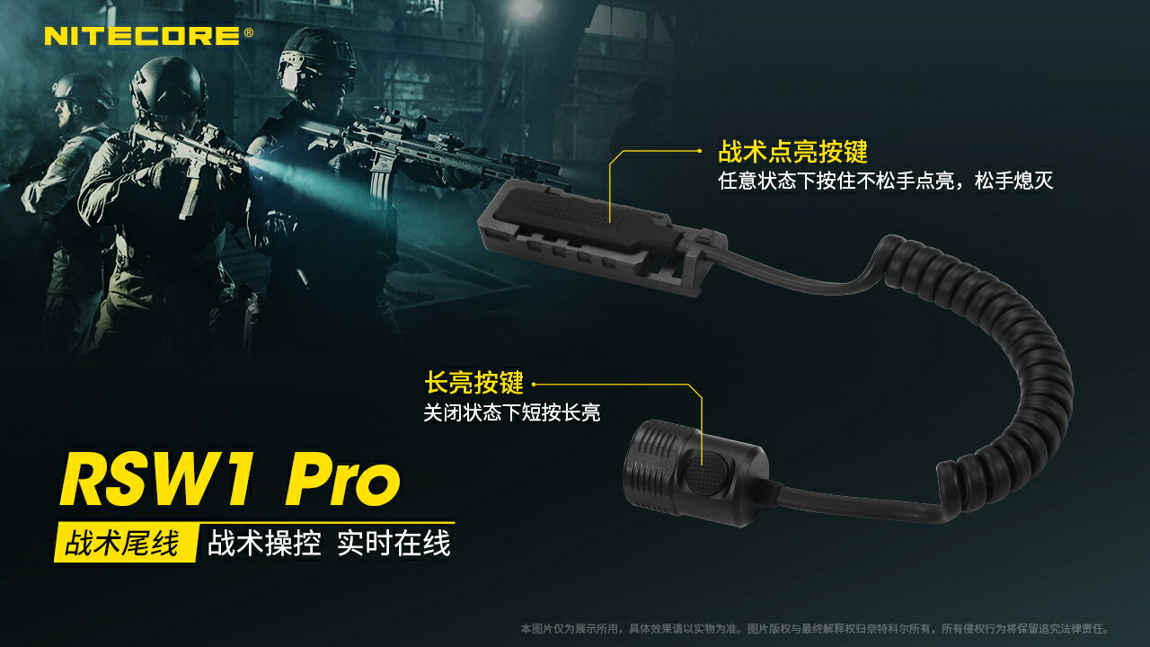 【錸特光電】NITECORE RSW1 Pro 25.4mm 戰術鼠尾 線控 開關 MH12 Pro MH25 Pro | 錸特光電 | 樂天 ...