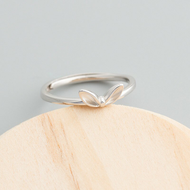 戒指 戒指女 女生戒指 S925純銀兔子耳朵戒指女個性氣質簡約可愛學生可調節開口戒『ZW9207』 | 成名在望直營店 | 樂天市場Rakuten