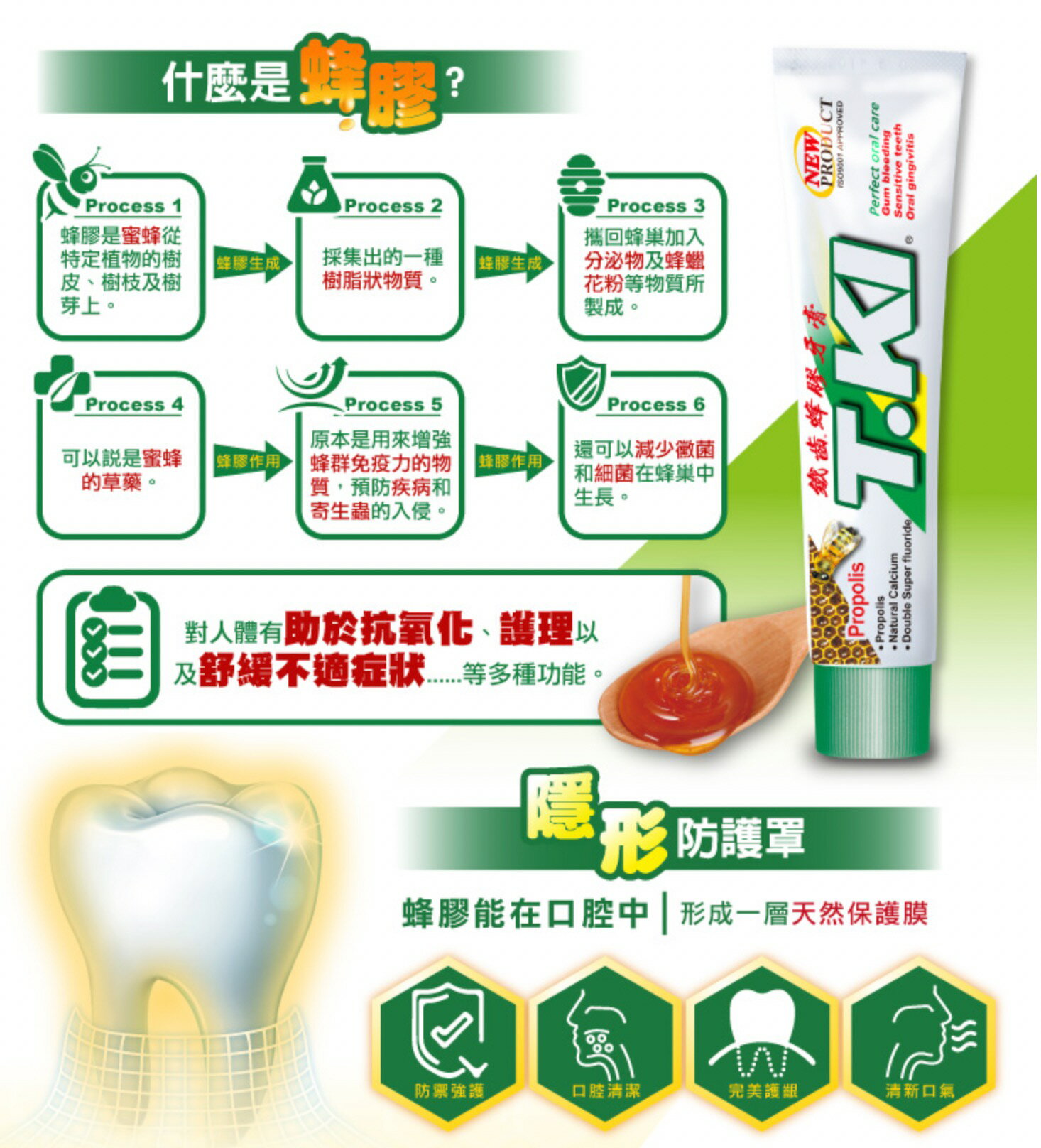 TKI鐵齒 蜂膠牙膏 144g 口齒保健 牙膏 白人牙膏 蜂膠 | 熊賀康醫材直營店 | 樂天市場Rakuten