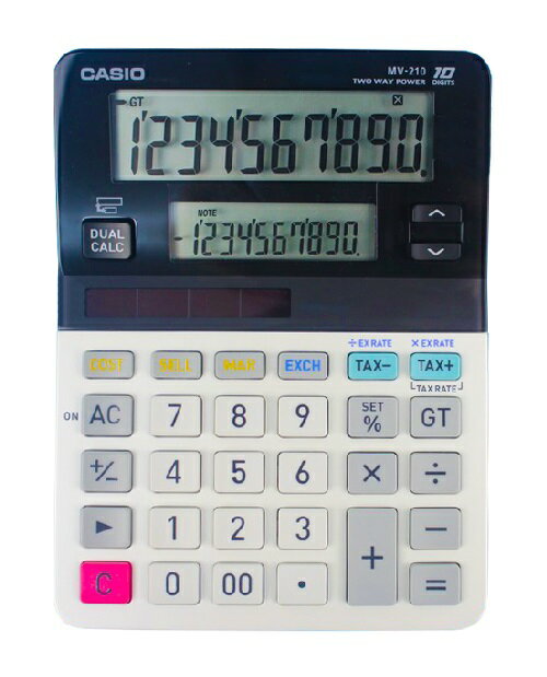 CASIO MV-210 雙螢幕顯示計算機 (10位數)【APP滿額下單10%點數(單一帳號最高5000點)】1/31止 | 聯盟文具直營店 | 樂天市場Rakuten