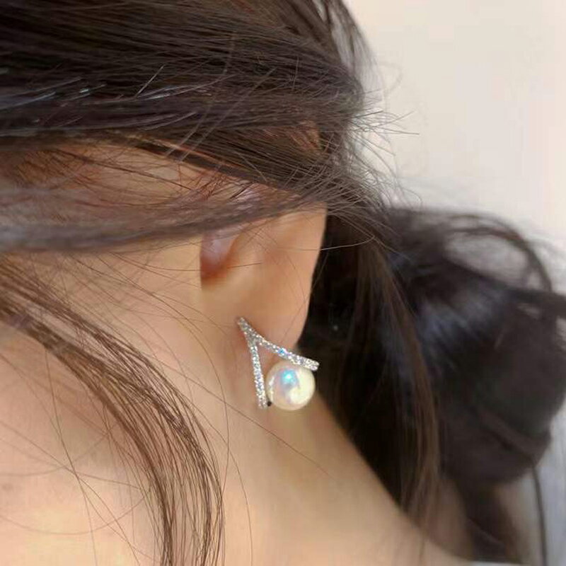 DIY珍珠小配件 S925純銀耳釘空托 金色銀色銀飾耳環 配8-9mm圓珠 | 協貿國際日用品生活12館 | 樂天市場Rakuten