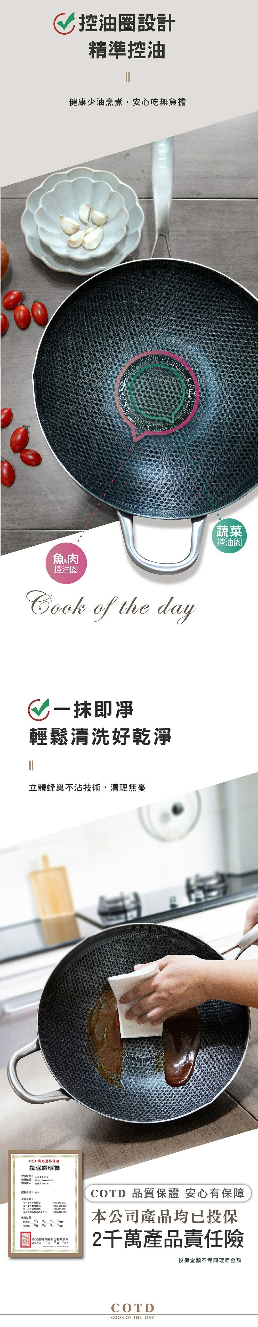【COTD】3D立體蜂巢不鏽鋼鍋(34cm) | 珍欣運保健生活館 | 樂天市場Rakuten