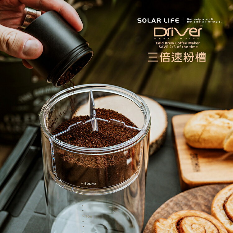 Driver 3 倍速冰滴咖啡壺 600ml.冰滴壺 冷萃咖啡壺 水滴式手沖壺 冰釀咖啡器 不鏽鋼濾網 | 索樂生活 | 樂天市場Rakuten