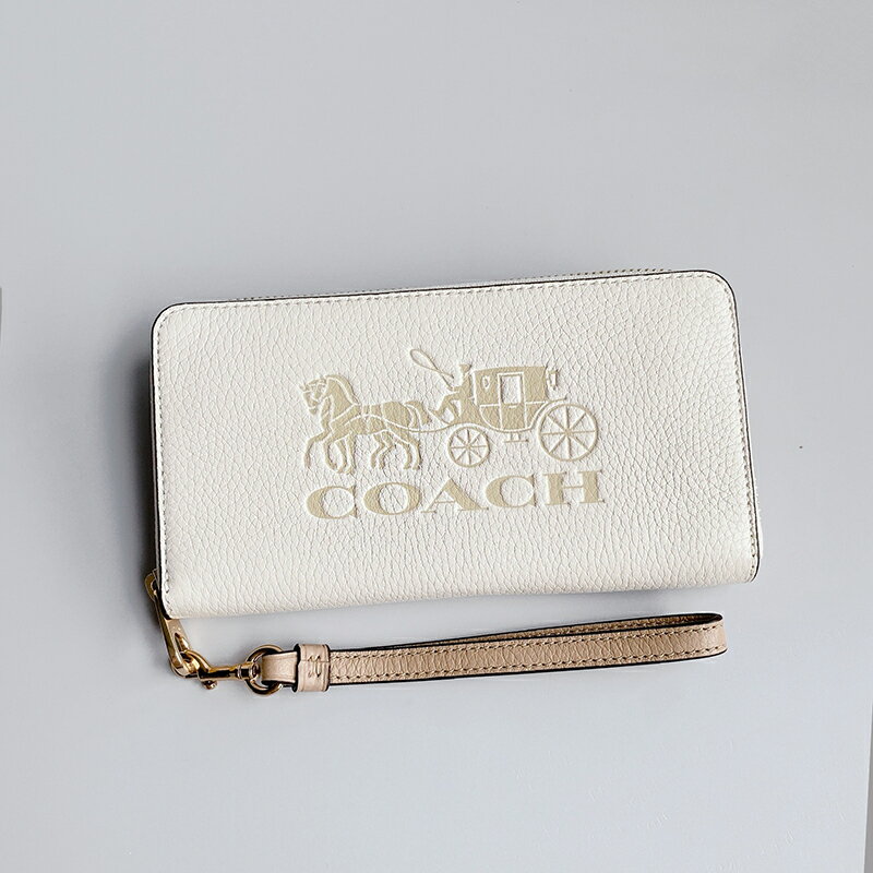 美國百分百【全新真品】COACH 皮夾長夾 C3548 真皮 錢包皮包 多卡 馬車logo 白色 黑色 BN67 女神手袋 | 美國百分百直營店 | 樂天市場Rakuten